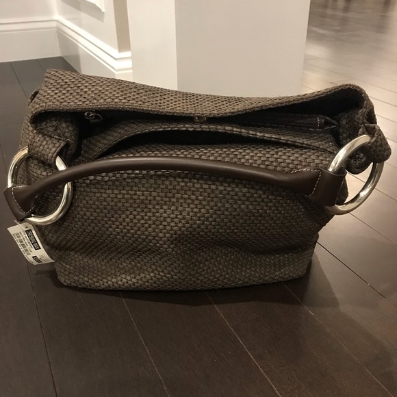 Sequoia Paris | Bags | Nwt Sequoia Paris Brown Woven Tote Leather ...